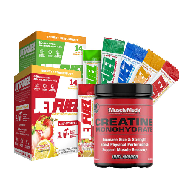 Energy and focus GAT Jetfuel sticks + MuscleMeds Creatine BUNDLE – JNK ...